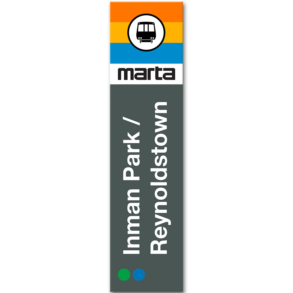 Inman Park / Reynoldstown Mini Pylon Sign – ItsMARTAMerch