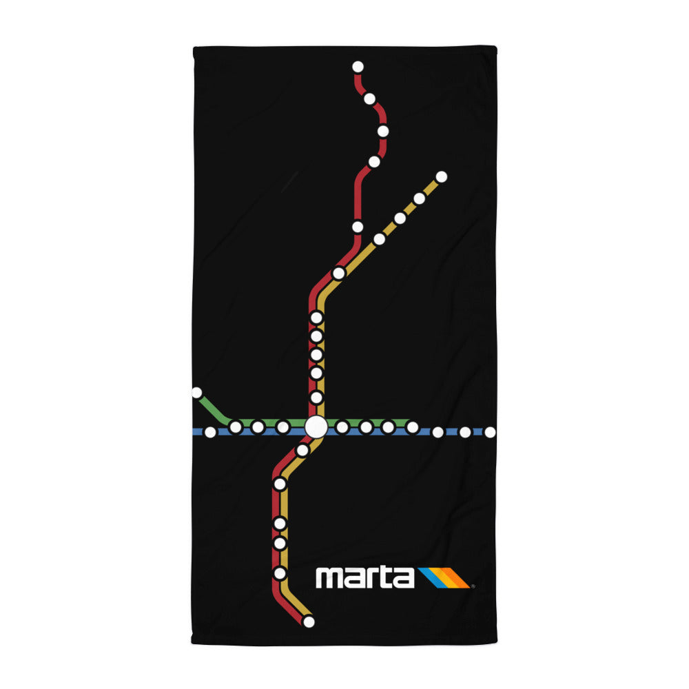 Modern MARTA Map (Detail) Towel – ItsMARTAMerch